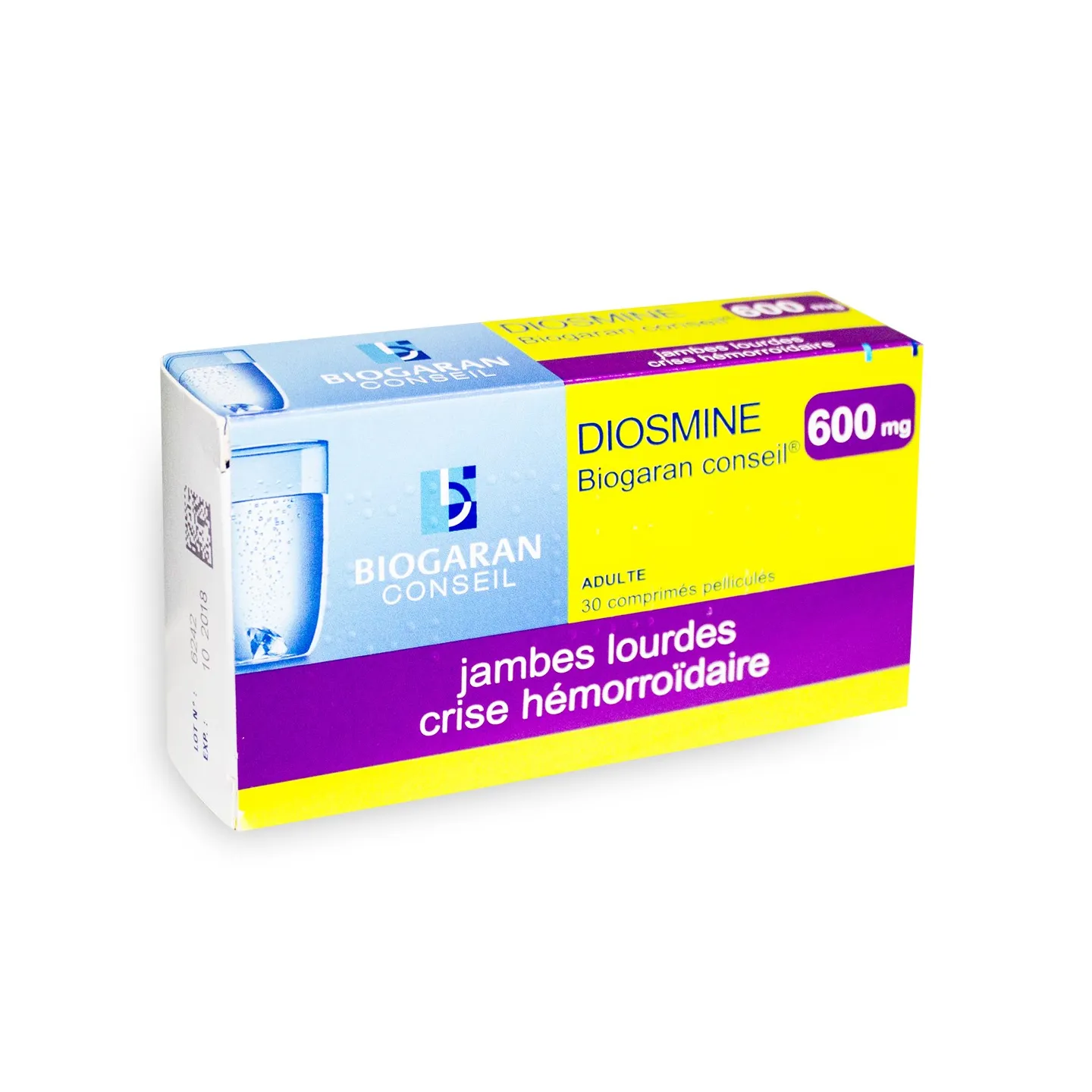 Diosmine 600 mg Biogaran Conseil 30 comprimés - Jambes lourdes crise ...