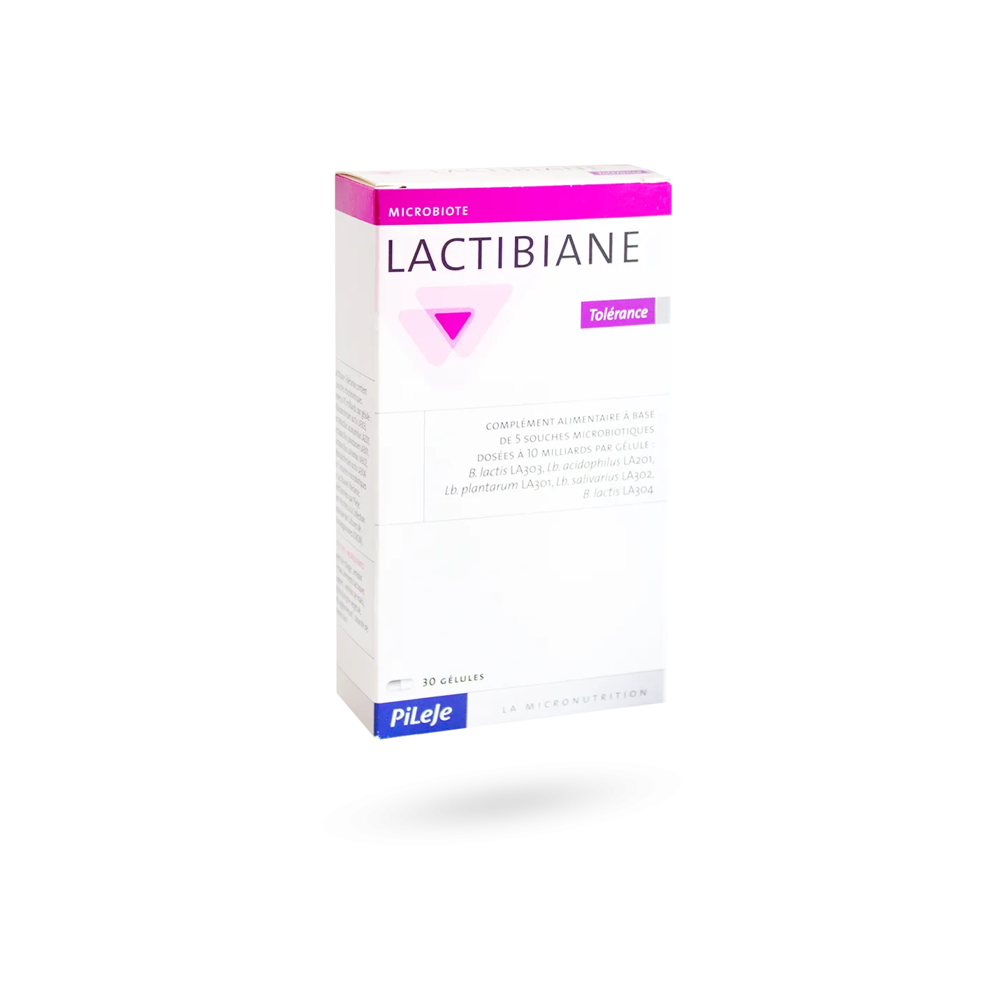 Lactibiane Tolérance 5 souches microbiotiques 30 gélules