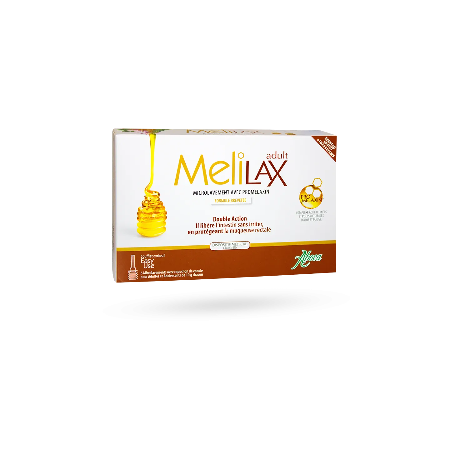 Melilax microlavement avec promelaxin double action - Boite de 6 lavements