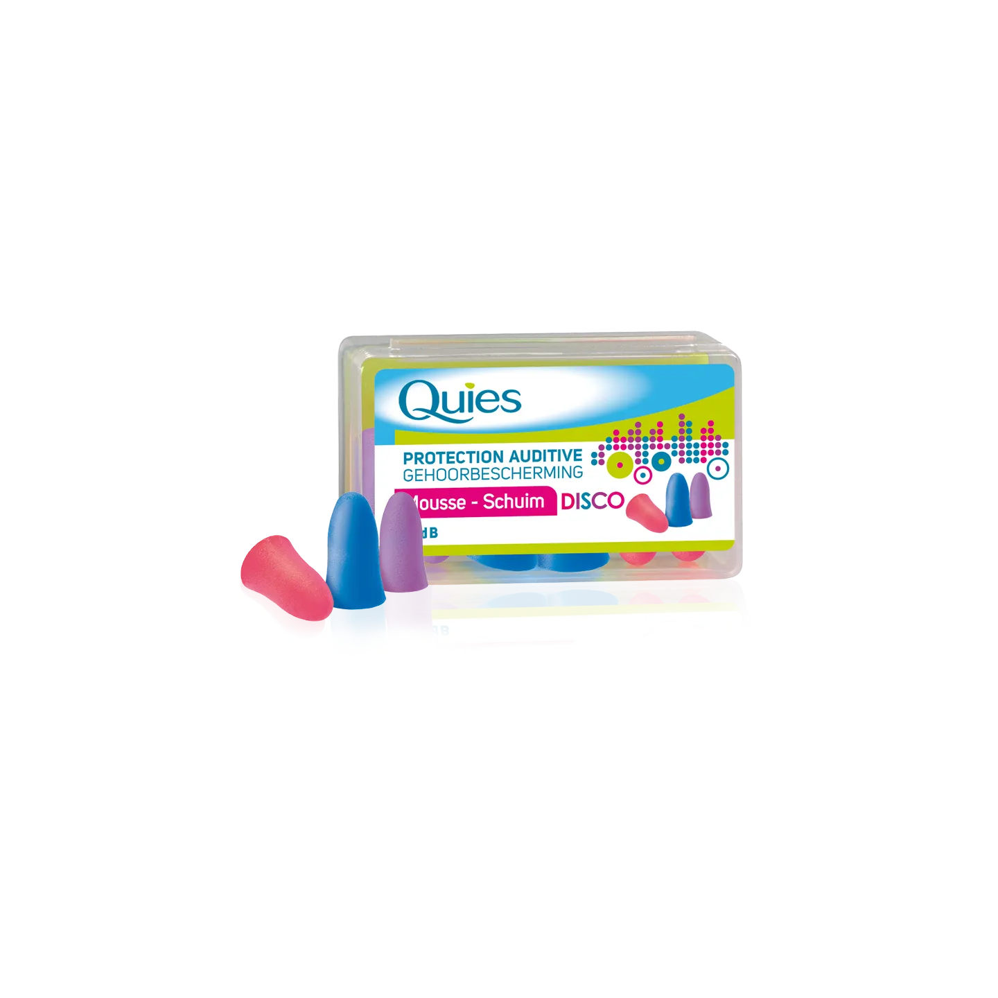 Boules Quies Mousse confort bruits forts 35 dB 3 paires Disco
