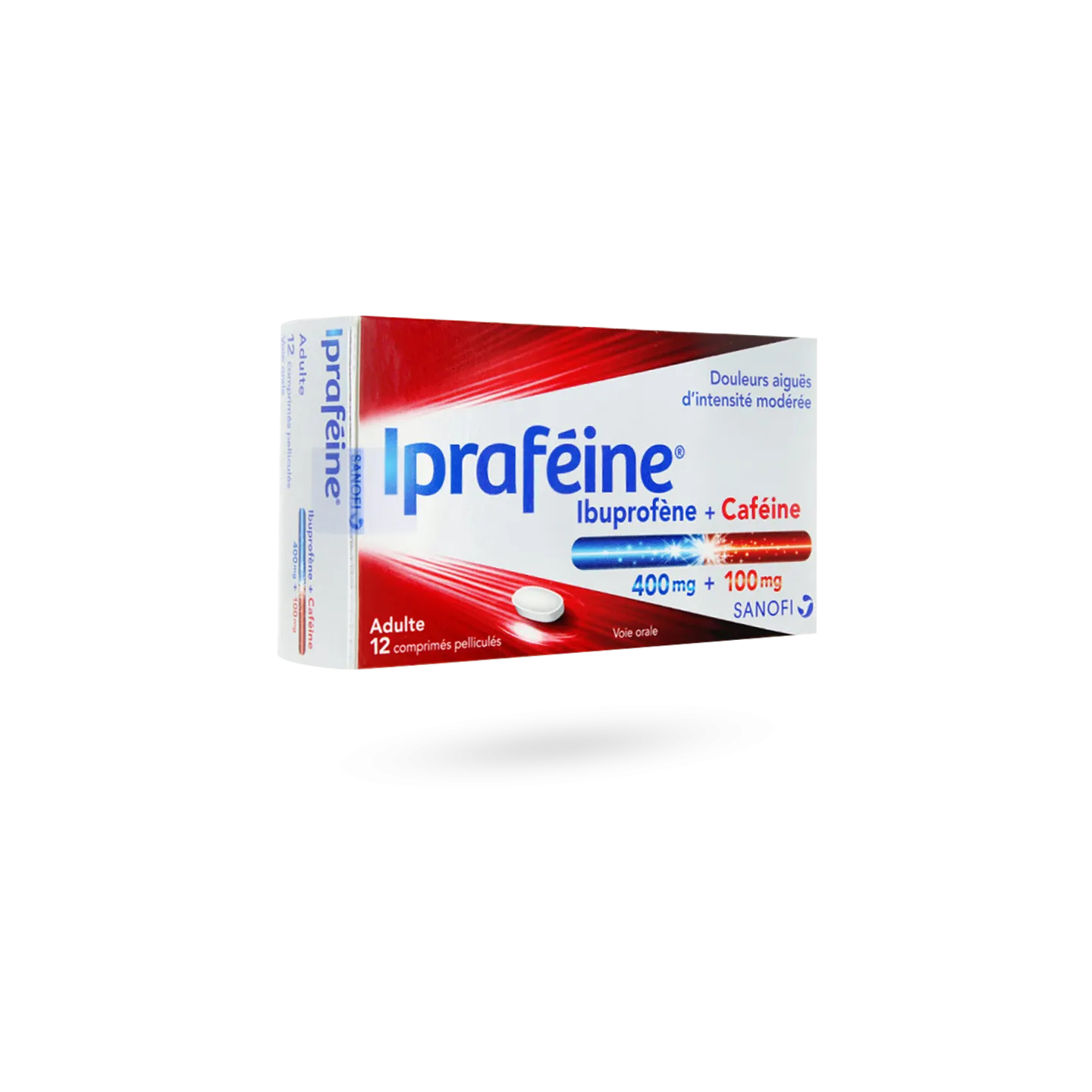 Ipraféine ibuprofène 400 mg caféine 100 mg 12 comprimés