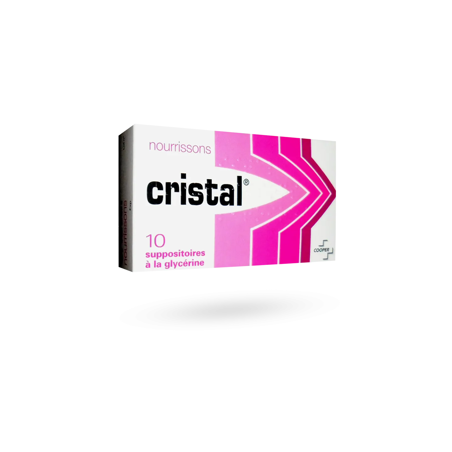 Cristal Nourrissons laxatif boite de 10 Suppositoires glycérine