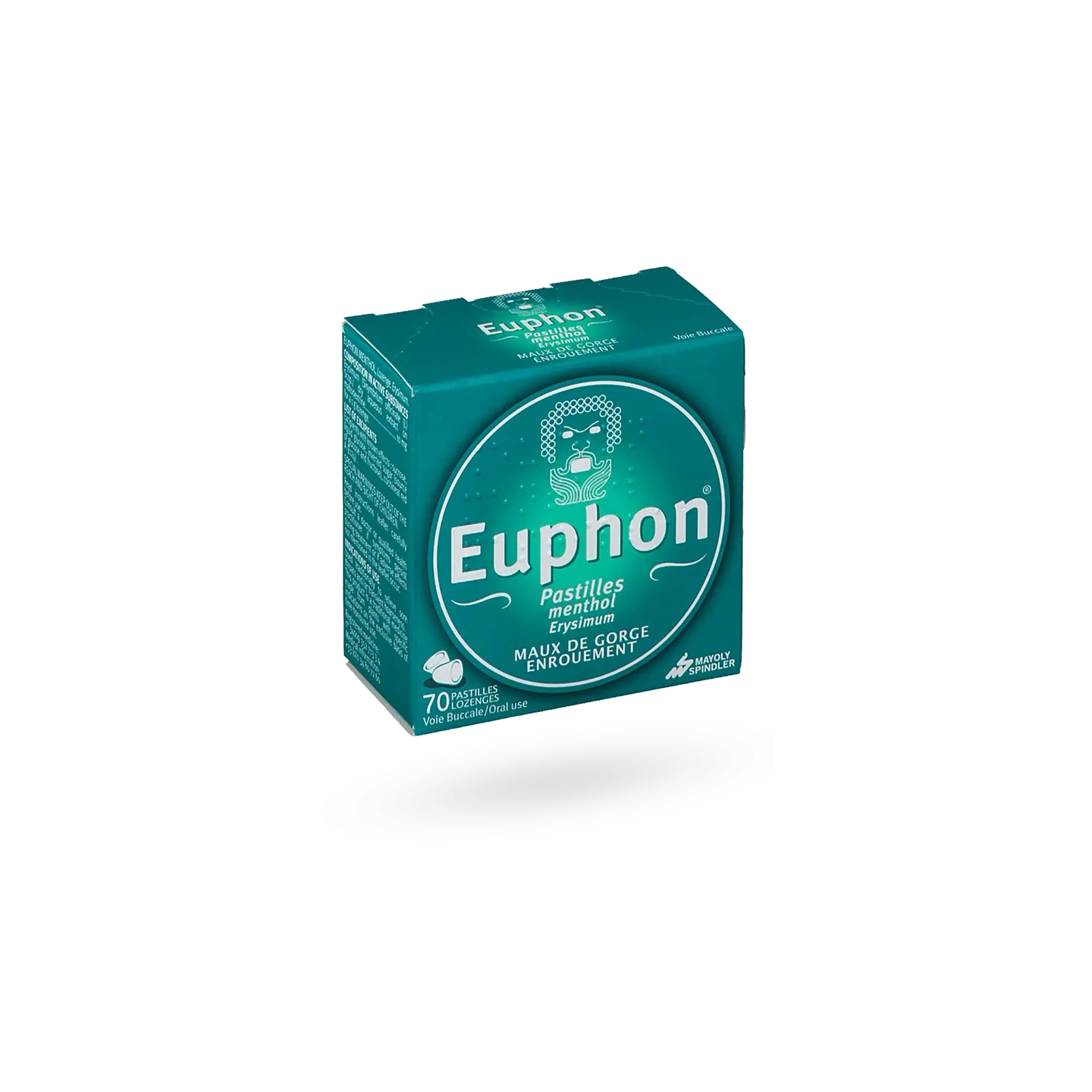Euphon menthol pastille maux de gorge et enrouement 70 pastilles à sucer