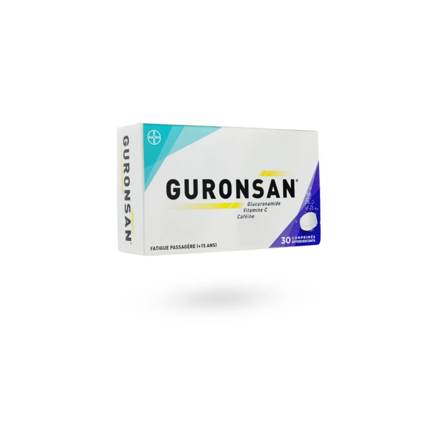 Guronsan fatigue passagère 30 comprimés effervescents