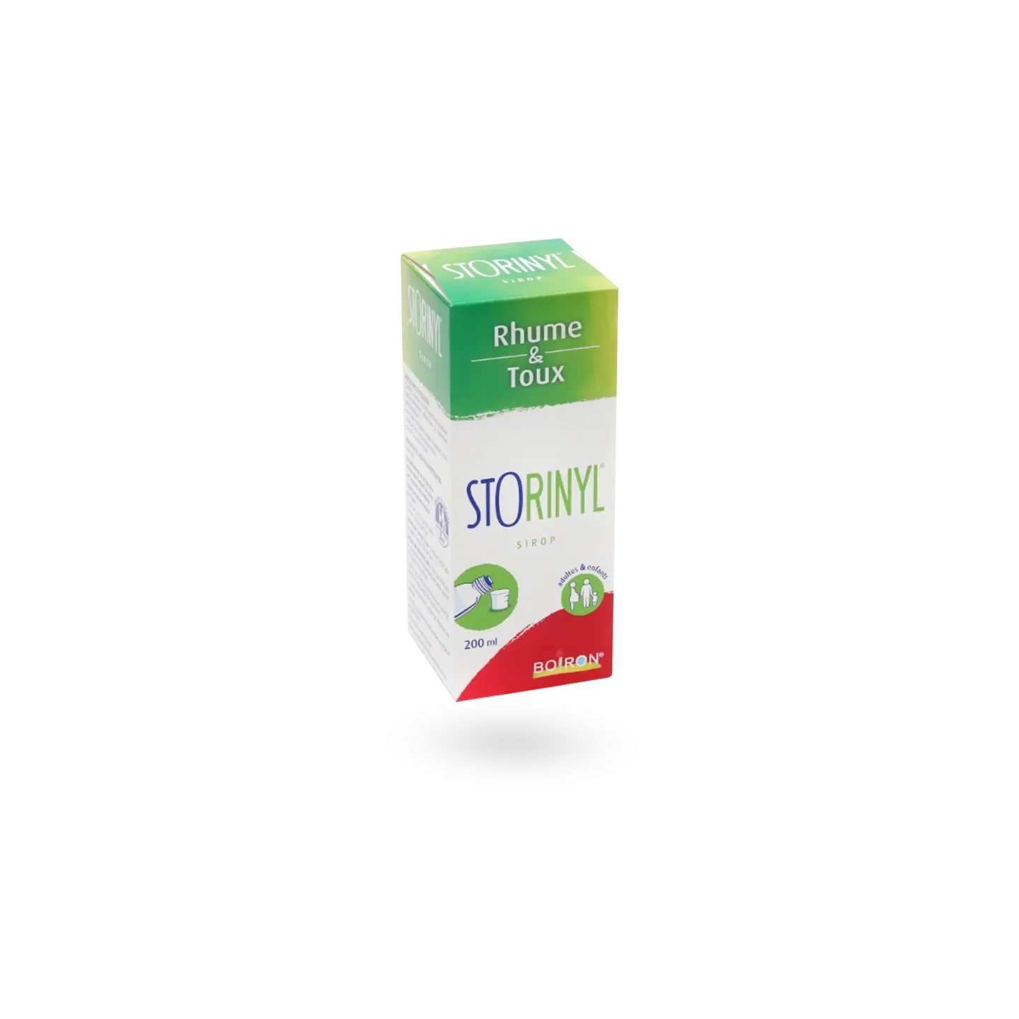 Storinyl sirop rhume et toux grasses ou sèches Boiron 200 ml
