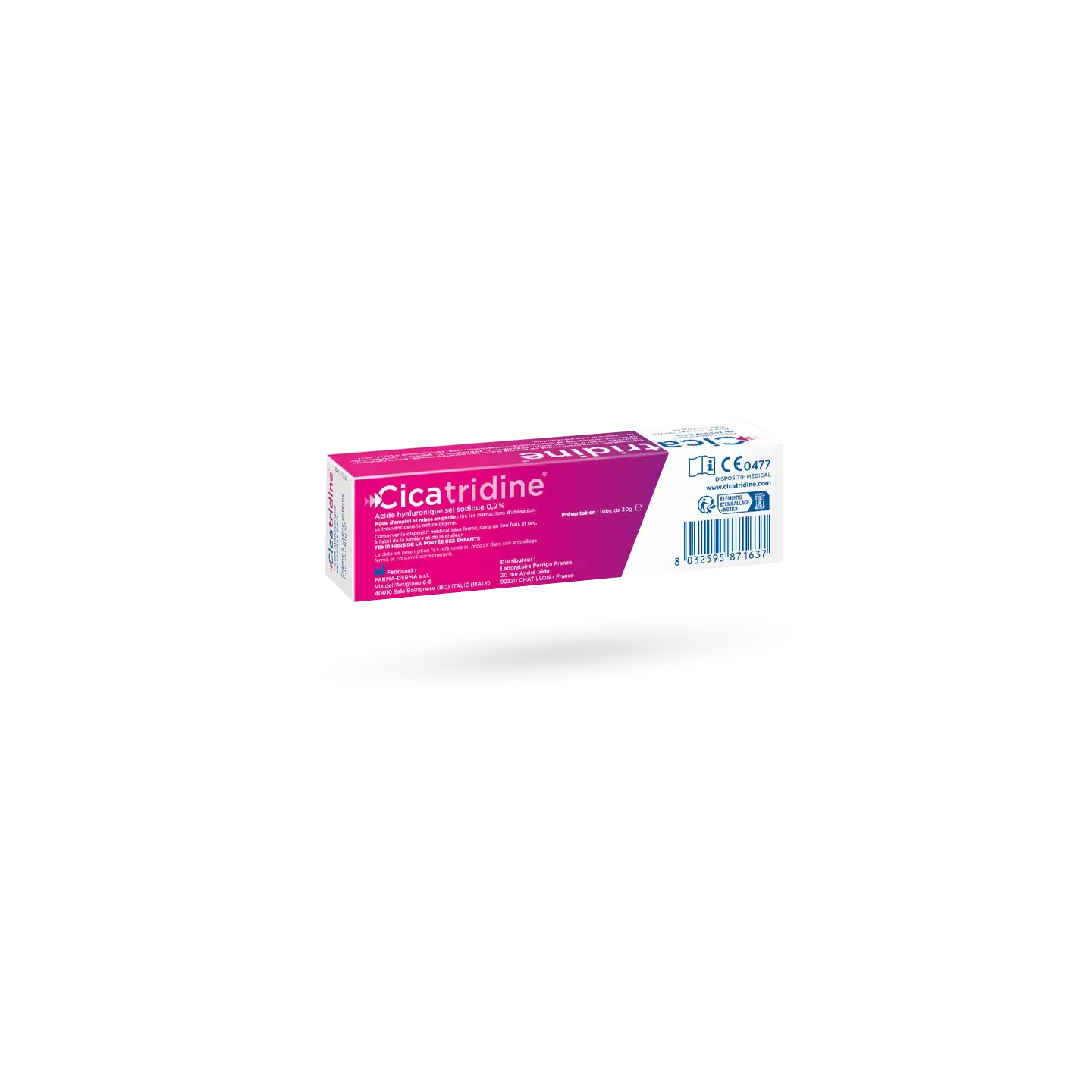 Cicatridine crème acide hyaluronique cicatrisation 30 g