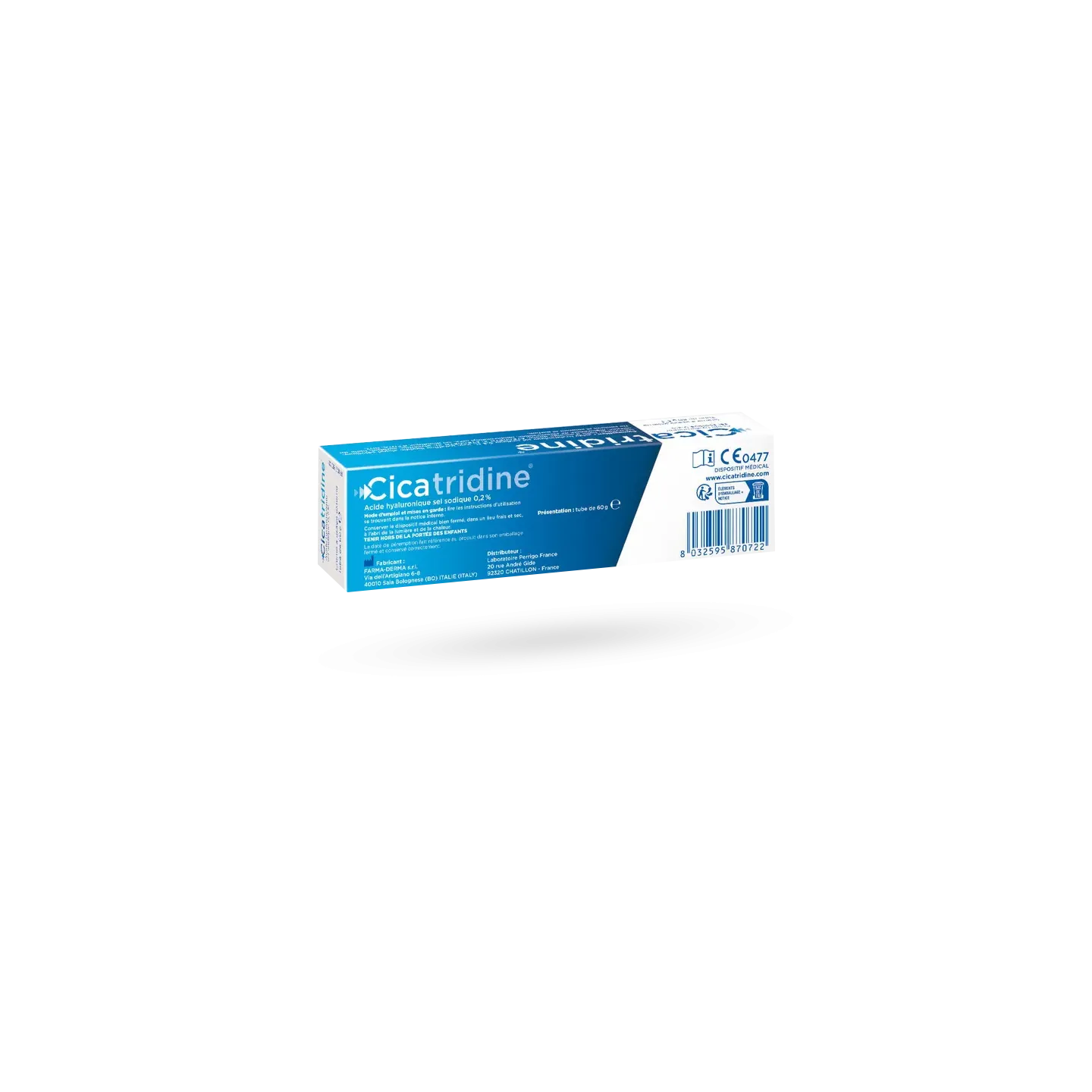 Cicatridine crème acide hyaluronique 60 g