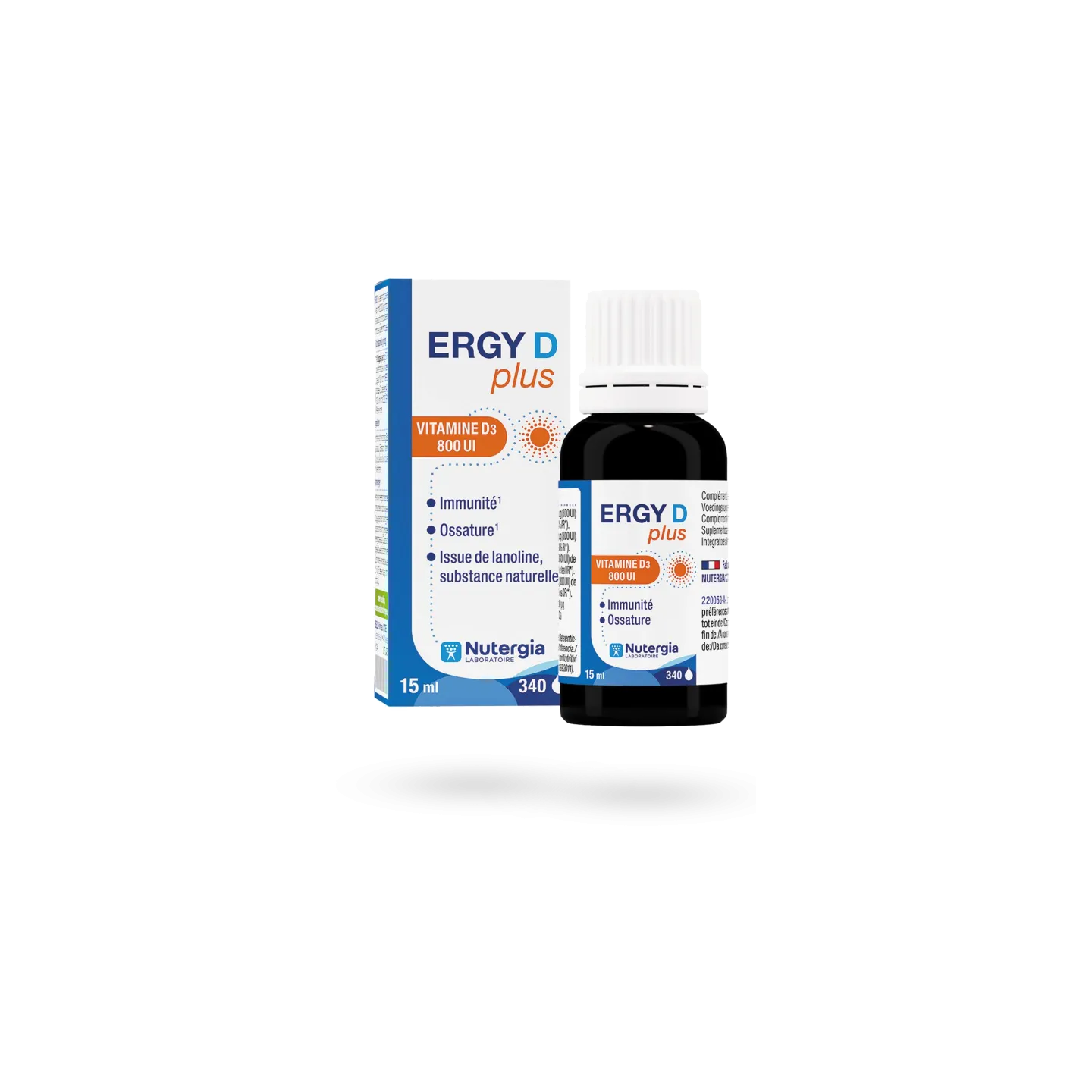 Ergy D Plus Nutergia flacon compte-goutte 15 ml