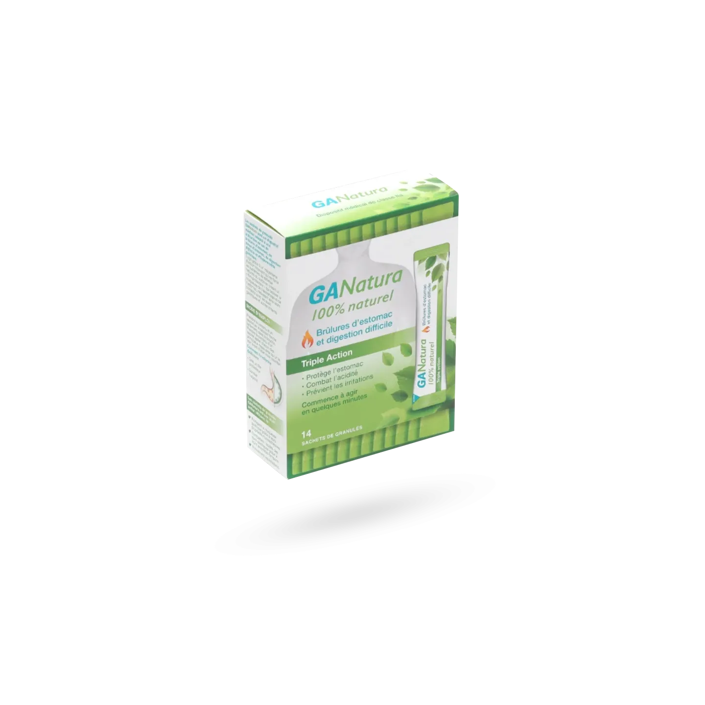 GANatura triple action brûlures d'estomac 14 sachets