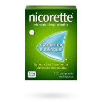Nicorette Microtab 2 mg nicotine 100 comprimés