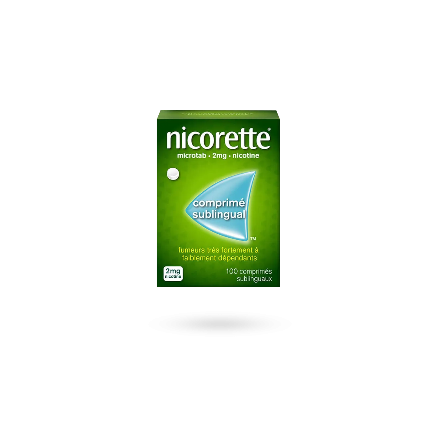 Nicorette Microtab 2 mg nicotine 100 comprimés