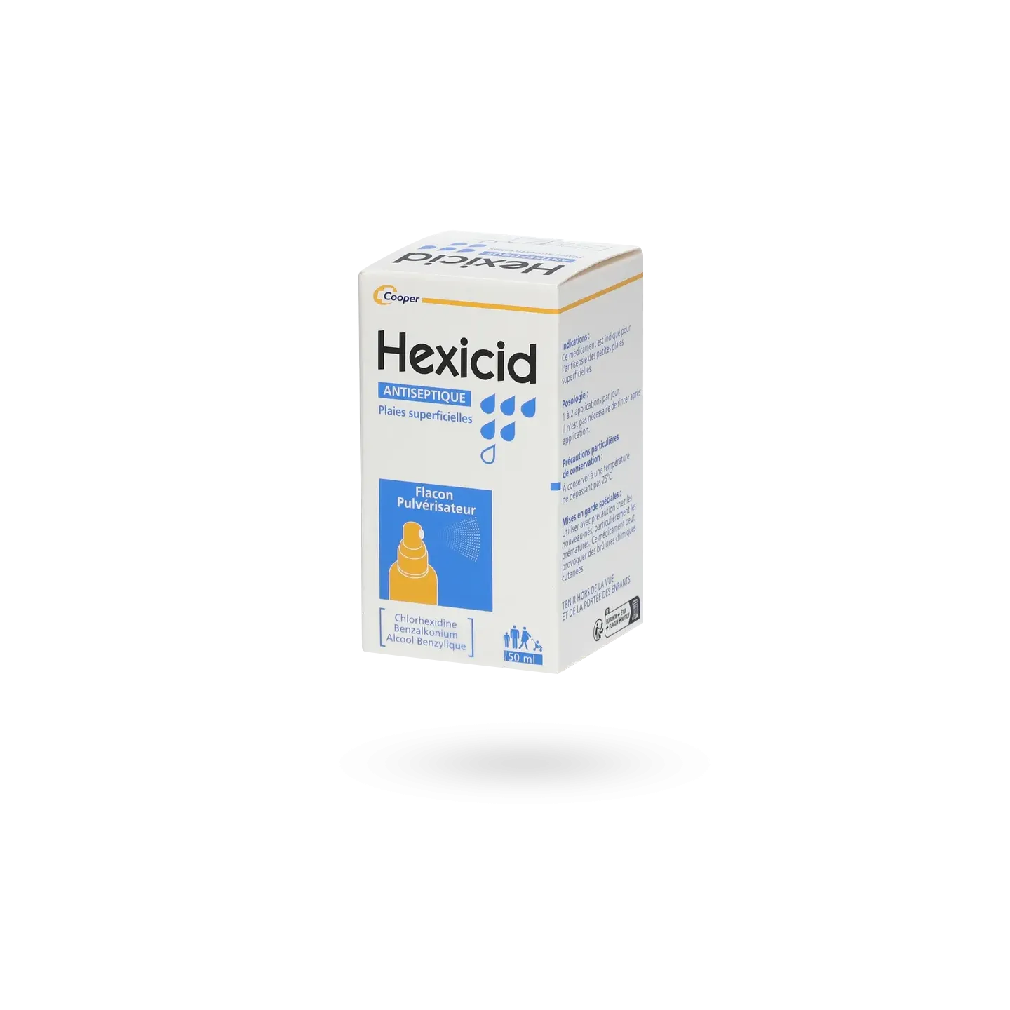 Hexicid antiseptique plaies superficielles spray 50 ml