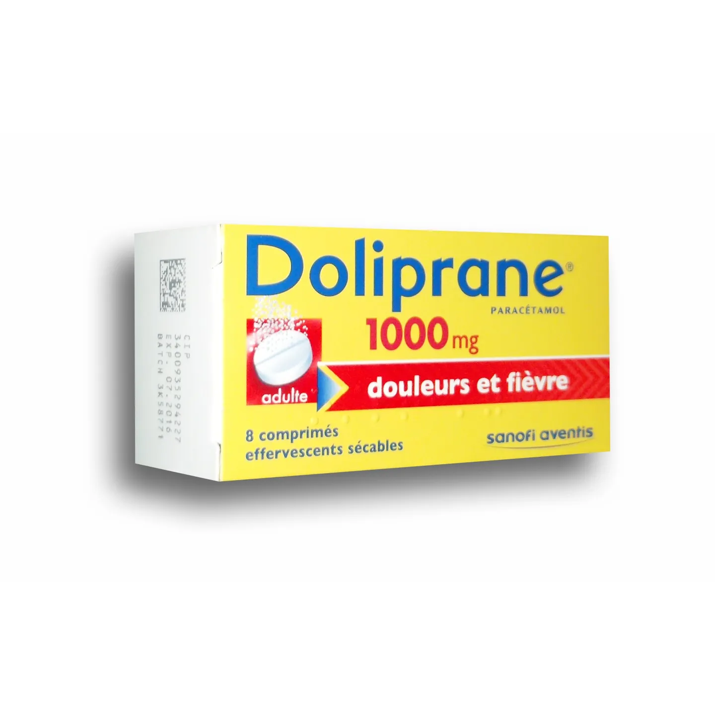 Doliprane 1000 mg paracétamol comprimé effervescent boite de 8