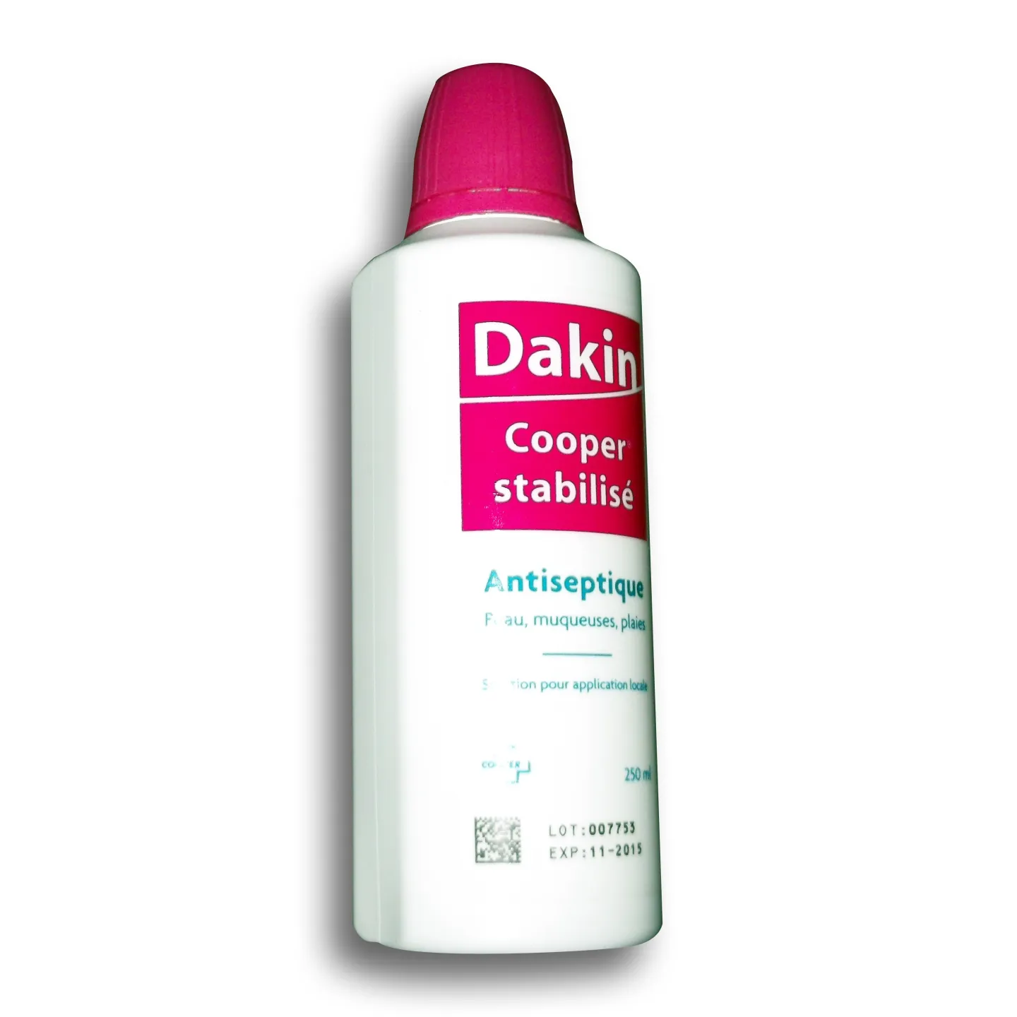 Dakin Cooper stabilisé flacon de 250 ml de solution antiseptique