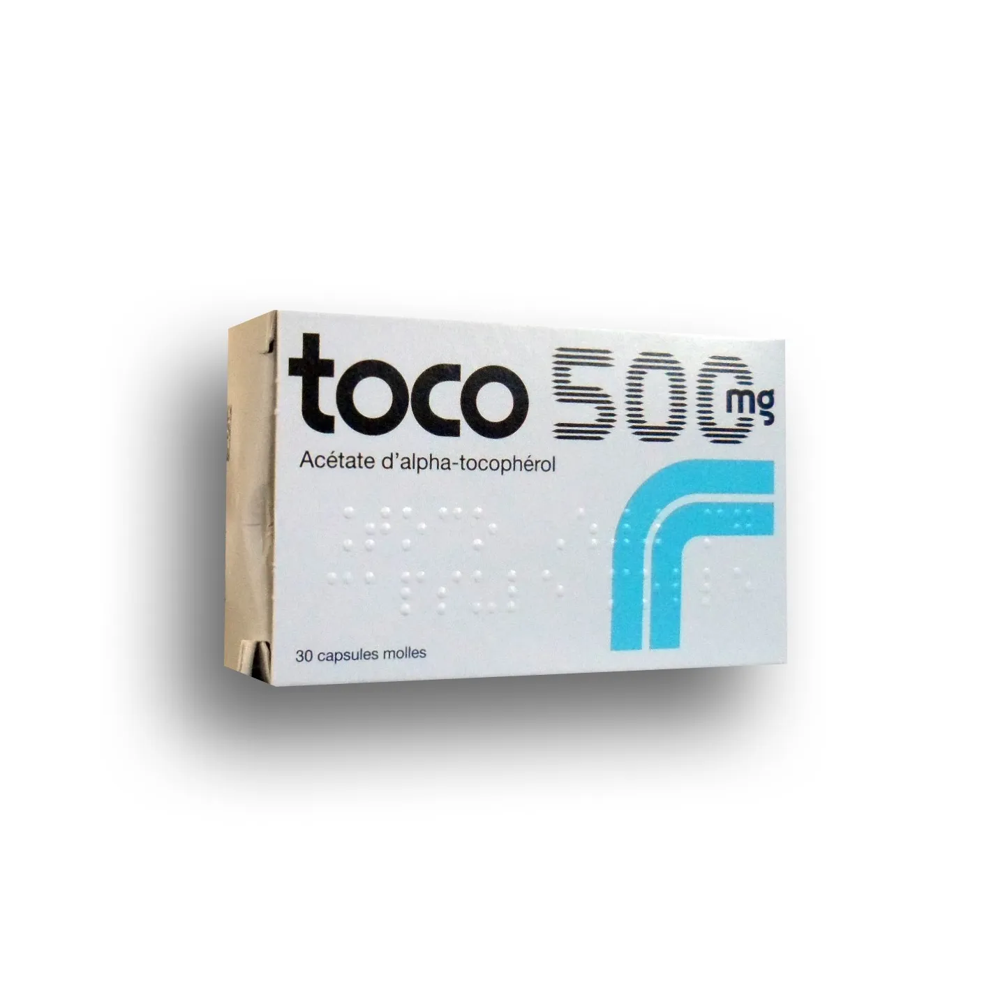 Toco 500 mg vitamine E boite de 30 capsules